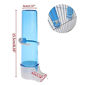 Hamiledyi Parrot Feeder Cage Accessories Supplies Automatic Bird Feeder Fruit Vegetable Holder Cage Hanging Basket Water Dispenser Parakeet Cage Perch for Small Cockatiels Lovebirds