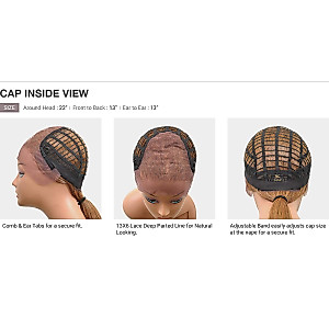 Sensationnel HD Lace Front Wig Cloud 9 What Lace Swiss Lace 13X6 Latisha (1B)