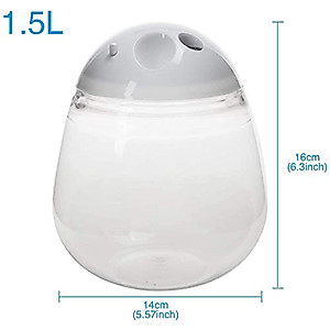 Saim Plastic Small Fish Tank with Lid Desktop Round Fish Bowl and LED Lighting for Betta Fish Home Office Decoration (with Charger Pattern)