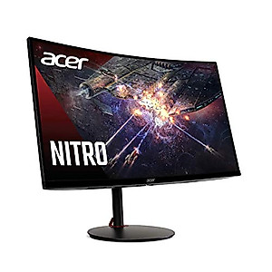 Acer Nitro XZ270 Xbmiipx 27" 1500R Curved Full HD (1920 x 1080) VA Zero-Frame Gaming Monitor with Adaptive Sync, 240Hz Refresh Rate and 1ms VRB (Display Port & 2 x HDMI 2.0 Ports) , Black