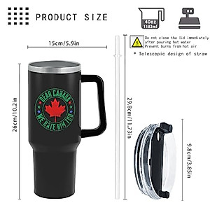 Dear Canada We Hate Him Too Political Tumbler With Lid And Straw Ice Coffee Women