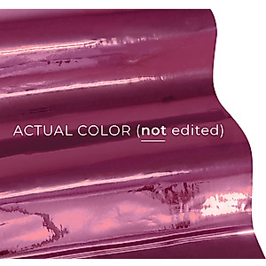 VViViD DECO65 Chrome Gloss Craft Vinyl Bundle 2 Rolls of 7ft x 11.8" (Pink & Silver) - M0