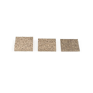 The Felt Store F-7 Industrial Felt Square Sample Bags 3 inch x 3 inch Felt Material in 1/8", 1/4", 1/2" Thickness – 3 Pcs