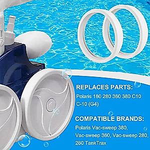 Fits for Polaris Tires 280, 360, 180, 380 Wheel Parts - Fits for Polaris Pool Cleaner All Purpose Tires C10 C-10 (3 Pack)