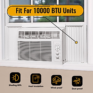 LBG Products Window Air Conditioner Side Panel and Frame Set,AC Accordion Filler Kit,Fits Most 10000BTU Window Air Conditioners