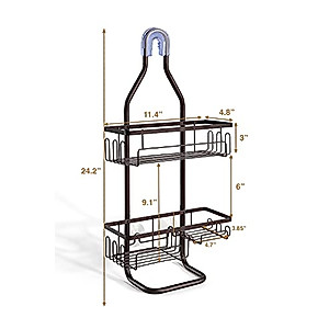 SunnyPoint Sturdy Tubing Structure Bathroom Hanging Shower Head Caddy Organizer (Standard, ORB)