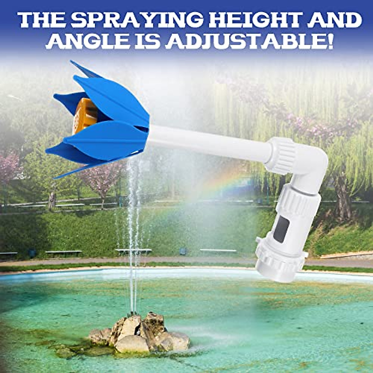 3 Pcs Pool Fountain Jet Adjustable Waterfall Pool Fountain Spray Above Inground Swimming Pool Waterfall Sprayer Flower Flower Pond Fountain Nozzle Accessories