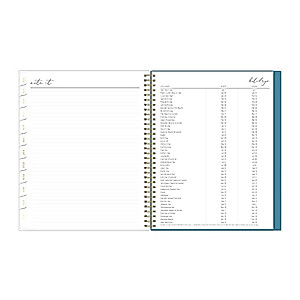 2023-2024 Blue Sky™ Life Note it® CYO Weekly/Monthly Academic Planning Calendar with Notes, 8-1/2" x 11", Bella, July 2023 to June 2024, 142181