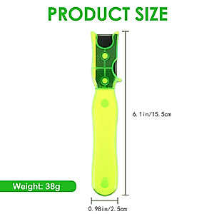 Archerest Fletch Remover, Arrow Stripper Vane, Stripping Removal Tool for Hunting Carbon Fiberglass Aluminum Feather Arrows (Green)