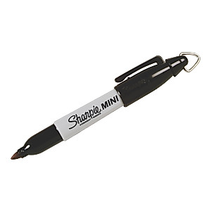 Sharpie 35113PP Mini Sharpie Marker,Permanent,Fine Point,4/ST,BK/RD/BE/GN