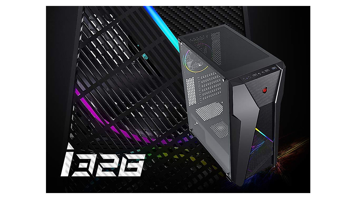Raidmax i3 Series Gaming PC Case with ARGB Fans & Tempered Glass
