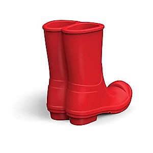 Genuine Fred 5216342 REBOOT Silicone Rain Boots Mobile Phone Stand, Red