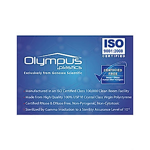 Cell Culture Dish, Cell Culture Dishes 150 x 20mm, 5 per Sleeve, 100 Dishes/Unit, Tissue Culture Treated Dish, Growth Area: 143.0cm2