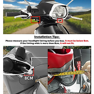 TAZGANTAX Motorcycle Windscreen Windshield Wind Deflector Protector Wind Screen compatible with Piaggio Ves-pa GT200 GTS250 GTS300 2018 2019 2021 2022 All year (Clear)