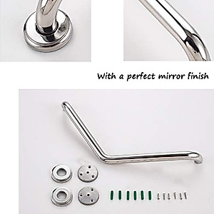 CRODY Bath Wall Attachment Handrails,Grab Bar Rails Bathroom Grab Bar, Wall-Mounted Straight Hair Towel Rack, Sturdy Stainless Steel Shower Safety Handle for Bathtub, Toilet, Bathroom, Kitchen