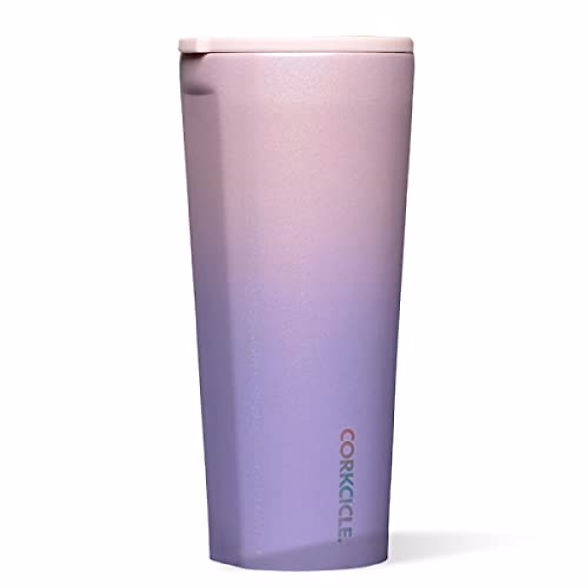 Corkcicle Travel Tumbler, Insulated Water Bottle with Lid, Spill Proof for Wine, Coffee, Tea, and Hot Cocoa, Ombre Fairy, 24 oz