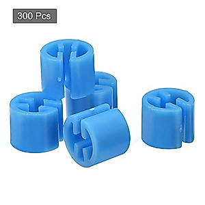 MECCANIXITY Clothes Hanger Marker Blank Fit 3.5mm Rod for Garment Color Coding Blue Count 300
