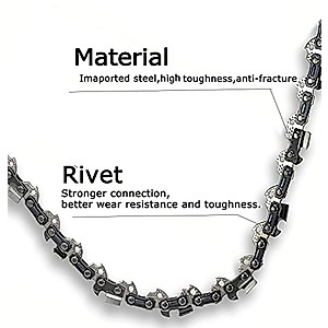 VOXPO 2-Pack S52 Chainsaw Chain 14 Inch .050" Gauge, 3/8" LP pitch, 52 Drive Links for Craftsman Greenworks Poulan Echo Husqvarna Stihl Ryobi