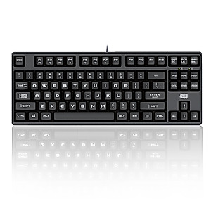 Adesso AKB-625UB - Easy Touch Compact Mechanical Gaming Keyboard,Black