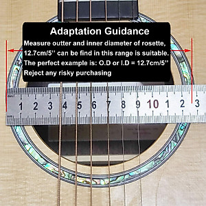 Vencetmat Acoustic Guitar Pick Guard for Most Martin - Clear Amber