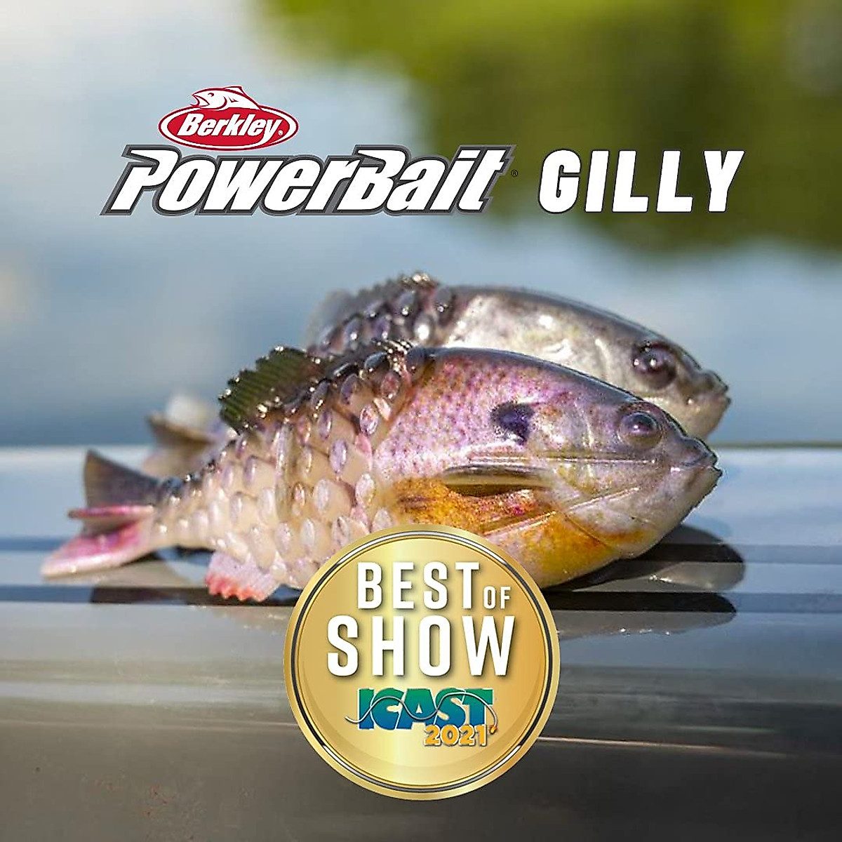 Berkley Powerbait Gilly Fishing Soft Bait, HD Pumpkinseed, 90mm