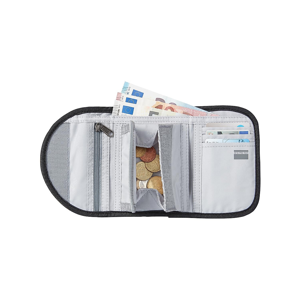 Jack Wolfskin Cashbag Wallet RFID, Phantom, ONE Size