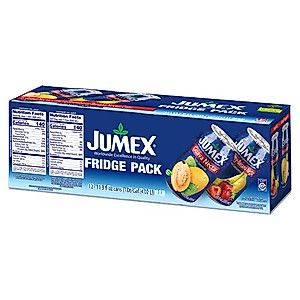 Jumex Guava Nectar and Strawberry-Banana Nectar Fridge Pack | Recyclable Can with Non-BPA Lining | Two Varieties in One Convenient Package | 11.3 Fl Oz (Pack of 12)