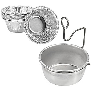 Grease Cup with Clip for Char-Broil Outdoor Grills, Replacement for Masterbuilt 30-inch Propane Smoker, Come with Aluminum Drip Cups(10 Pack)