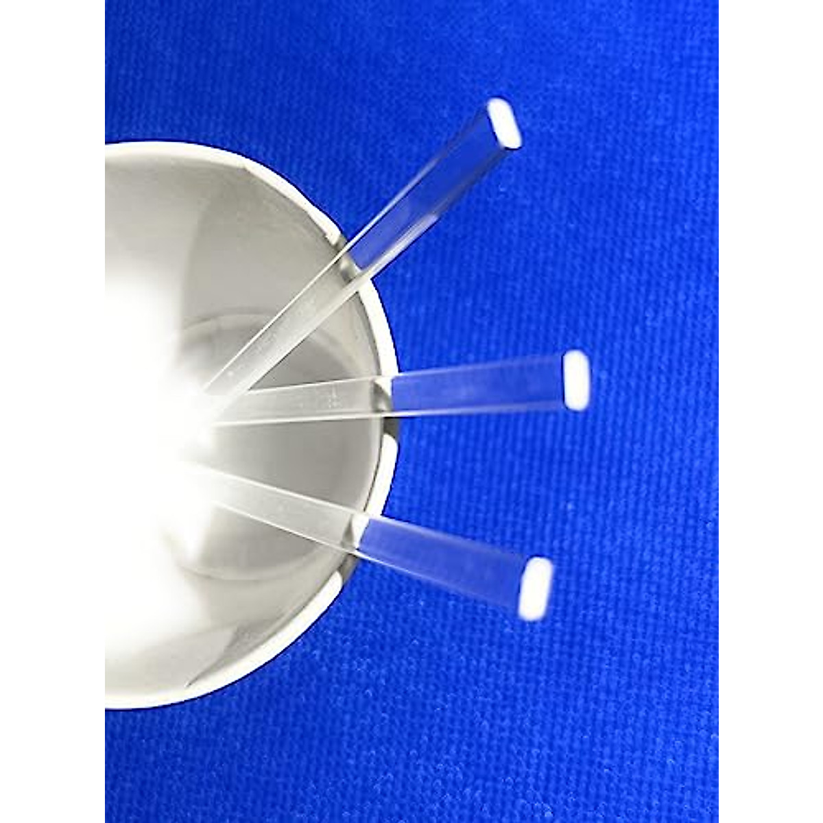 25pcs 6" x 4mm Flat Clear Sticks for Cake Toppers Cake pops or Lollipops - Acrylic Plexiglass Sticks Transparent Clear, Strong and not Bendy with Length of 4“,6“ or 8“ (25, 6in)