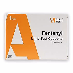 AllTest Fentanyl Urine Test Cassette - at Home Test with Lab Analysis, OTC Cleared, CLIA Waved, 510k Cleared