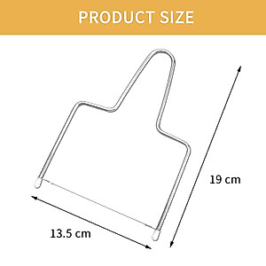 YAFIYGI Cheese Wire Slicer Cutter - Fast Cutting for Hard or Semi-Hard Block Cheeses - Stainless Steel Cheese Slicer with Wire - Handheld Cheese Cutter with Replacement Wire