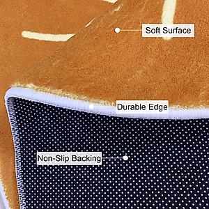 USTIDE Kids Play Mat 4Ft, Round Lion Play Rug Non Slip Kids Round Rug Soft Kids Rug Floor Carpet for Bedroom Playroom Nursery Rug Decor