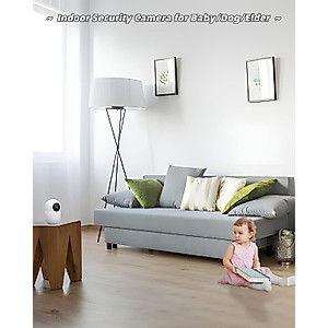 Security Camera Sets, Light Bulb Security Camera Indoor Camera Wireless with Phone App Baby Monitor with Camera and Audio 360° WiFi Cameras for Home Security Motion Tracking Full Color Night Vision
