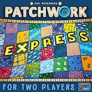 Patchwork Express Board Game - Fast-Paced Two-Player Quilting Strategy Game! Interactive Puzzle Game for Kids & Adults, Ages 6+, 2 Players, 20 Minute Playtime, Made by Lookout Games