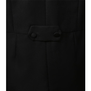 Men's 2 Piece Tuxedo Jacket Set Slim Fit Tailcoat Blazer & Pants Swallowtail Dinner Party Wedding Tux Dress Coat (Black 1,Medium)