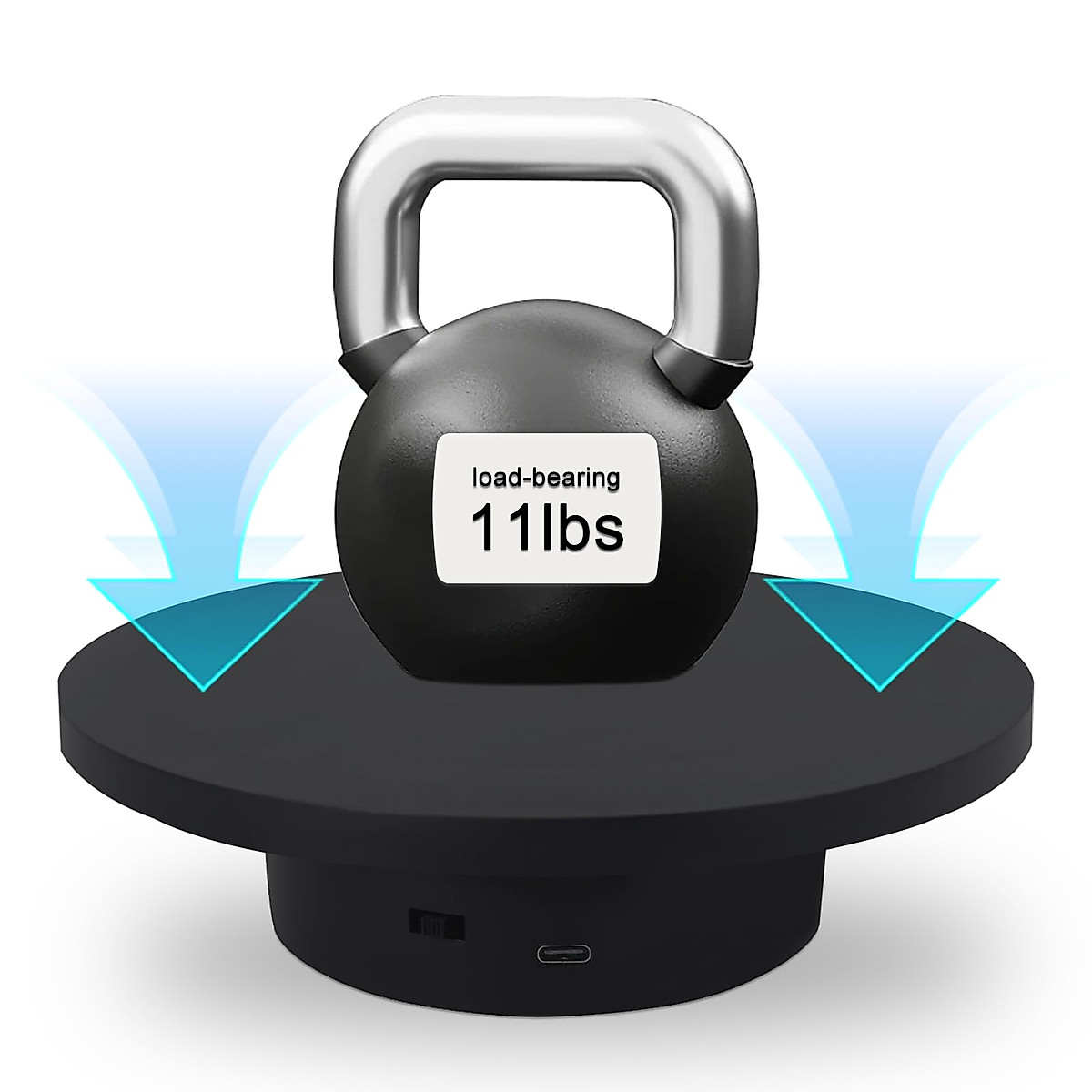 ComXim Electric Turntable for Painting (18cm Black)