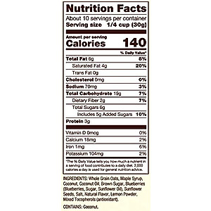 Bob's Red Mill Homestyle Lemon Blueberry Granola, 11-ounce (Pack of 6)