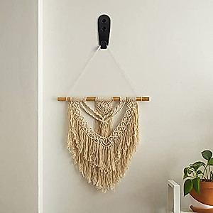 CGBE Coat Hooks for Wall, Heavy Duty Outdoor Hooks for Hanging Towel No Rust Outside Towel Hooks Wall Mounted with Screws and Anchor for Key, Towel, Bags, Cup, Hat (4 Pack Black)