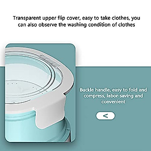 Foldable Portable Mini Washing Machine and Dryer, 10 Min Fast Washer and 3 Min Rotate Drying, 6.6 Lb Capacity Save Water and Energy,Green