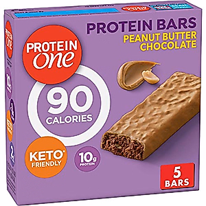 Protein One 90 Calorie Keto Protein Bars, Peanut Butter Chocolate, 5 ct