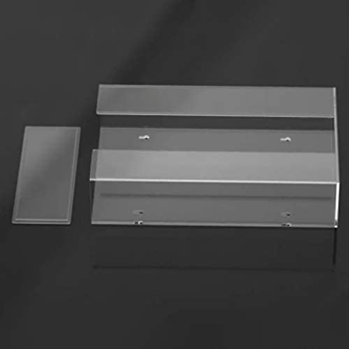 HIIMIEI Acrylic Glove Dispenser Wall Mount, Clear Plastic Glove Rack Floating Triple Gloves Box Holder 16.1'' X 10.2'' X 3.8'', Capacity Of 3 Glove Boxes