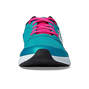 Saucony Wind 2.0 Running Shoe, Turq/Pink/Black, 12 US Unisex Big Kid