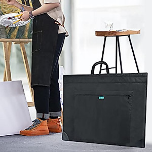 GFANSY Art Portfolio Tote Bag 24 x 36, Soft Portfolio Folder for Artwork, 600D Oxford Artist Portfolio Case with 3 Storage Bag & Detachable Shoulder Strap (24 x 36 inch)