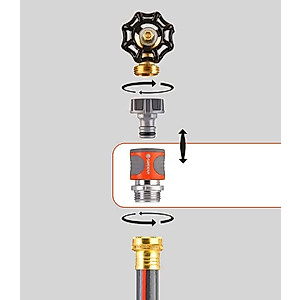 Gardena 39017 Premium Metal Female Garden Hose Connector