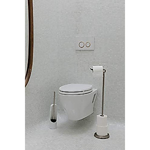 Umbra 023320-410 Tucan Toilet Paper Stand with Reserve, Nickel