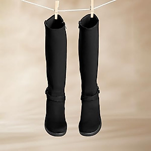 BZees Women's Bristol Washable Comfort Knee High Boot Black 8.5 W