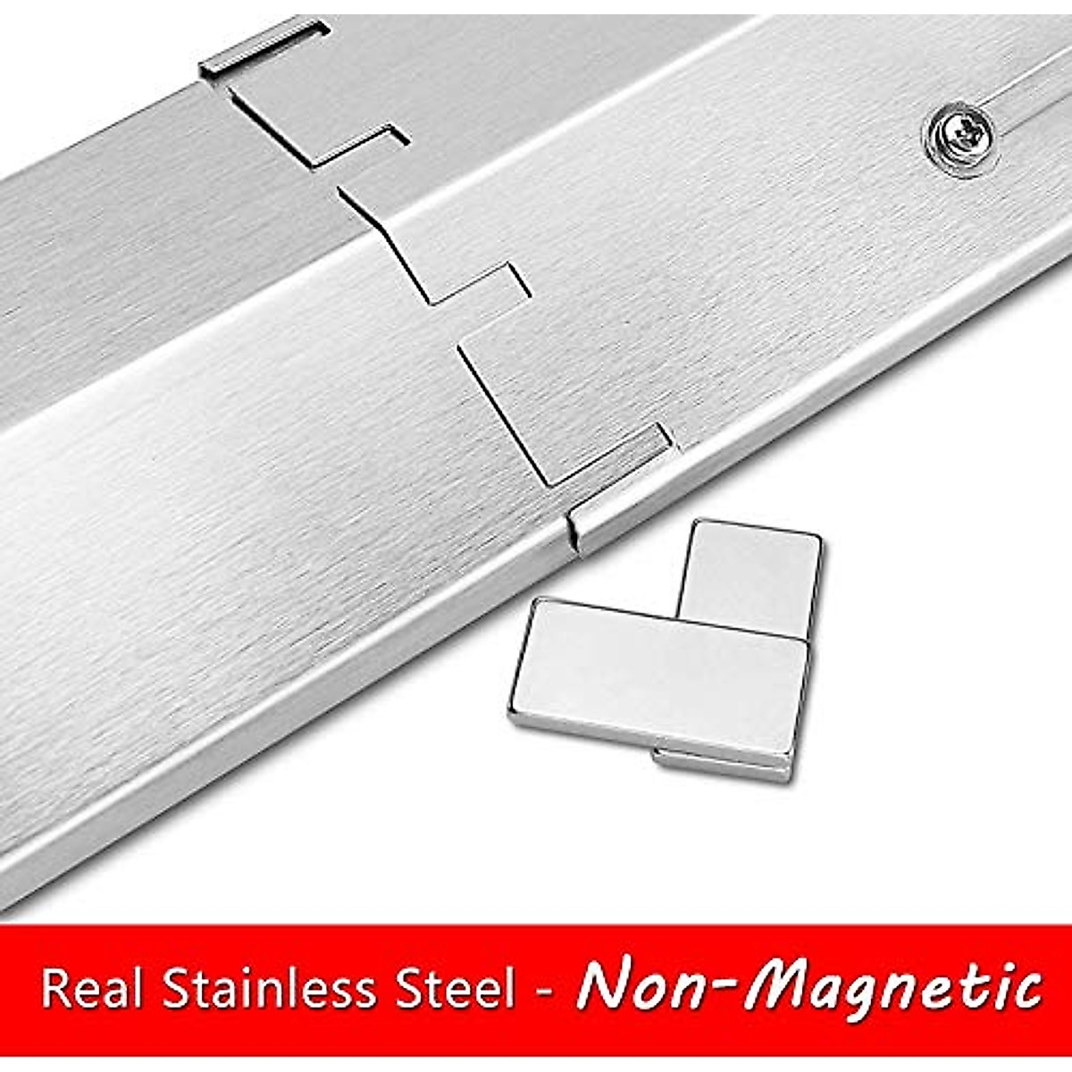 Hisencn Adjustable Stainless Steel Grill Heat Plate Shield, Heat Tent, Flavorizer Bar, Burner Cover, Flame Tamer, Heat Deflectorfor Brinkmann Gas Grill, Extends from 11.75" up to 21"