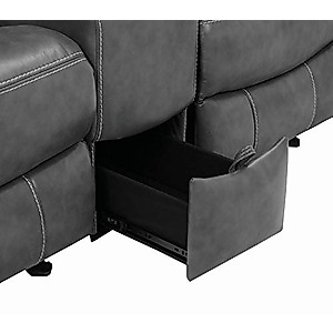 Coaster Home Furnishings Conrad Upholstered Glider Loveseat Grey