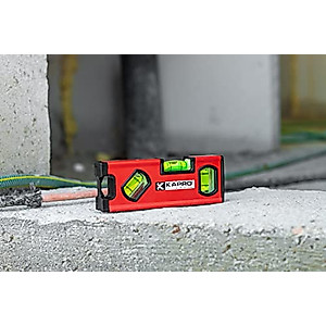 Kapro - 771M TWIN Magnetic Heavy Duty Toolbox Level - For Leveling and Measuring - Features V-Groove and Magnet Base - VPA Certified - 6 Inch