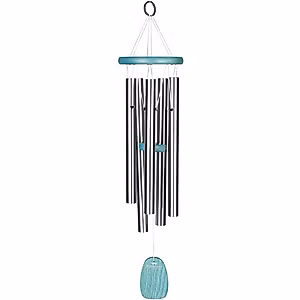 Woodstock Wind Chimes for Outside, Outdoor Decor, Patio and Garden Decor for Outside, Front Porch Decor (24") Beachcomber Wind Chime Gracious Green Decorative Wind Chime (BCGG)
